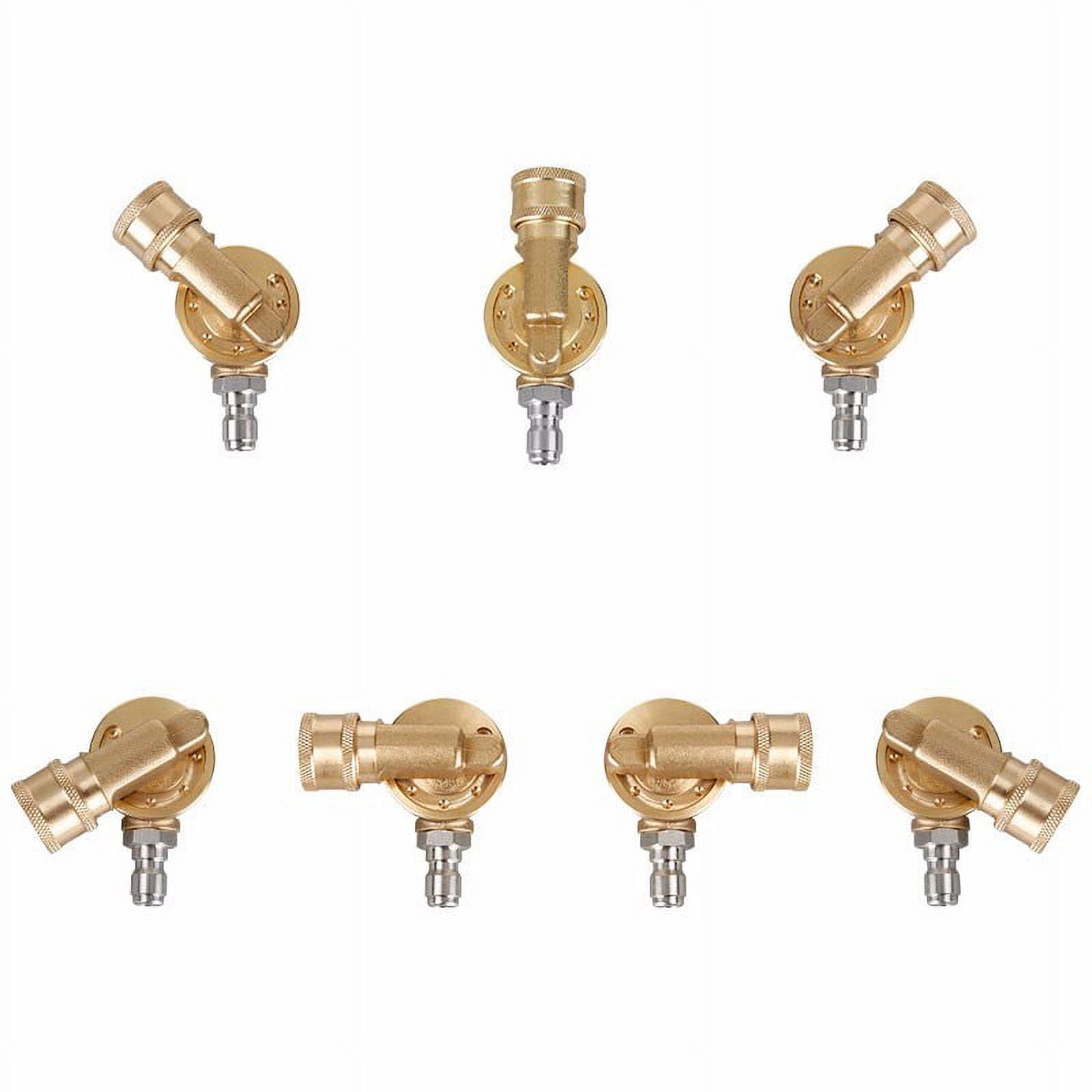 1/4 Inch Quick Connecting Pivoting Coupler 240 Degree Pressure Washer ...