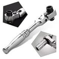 1/4 Inch Ratchet Handle Socket Wrench 72-Tooth Quick-Release Reversible ...