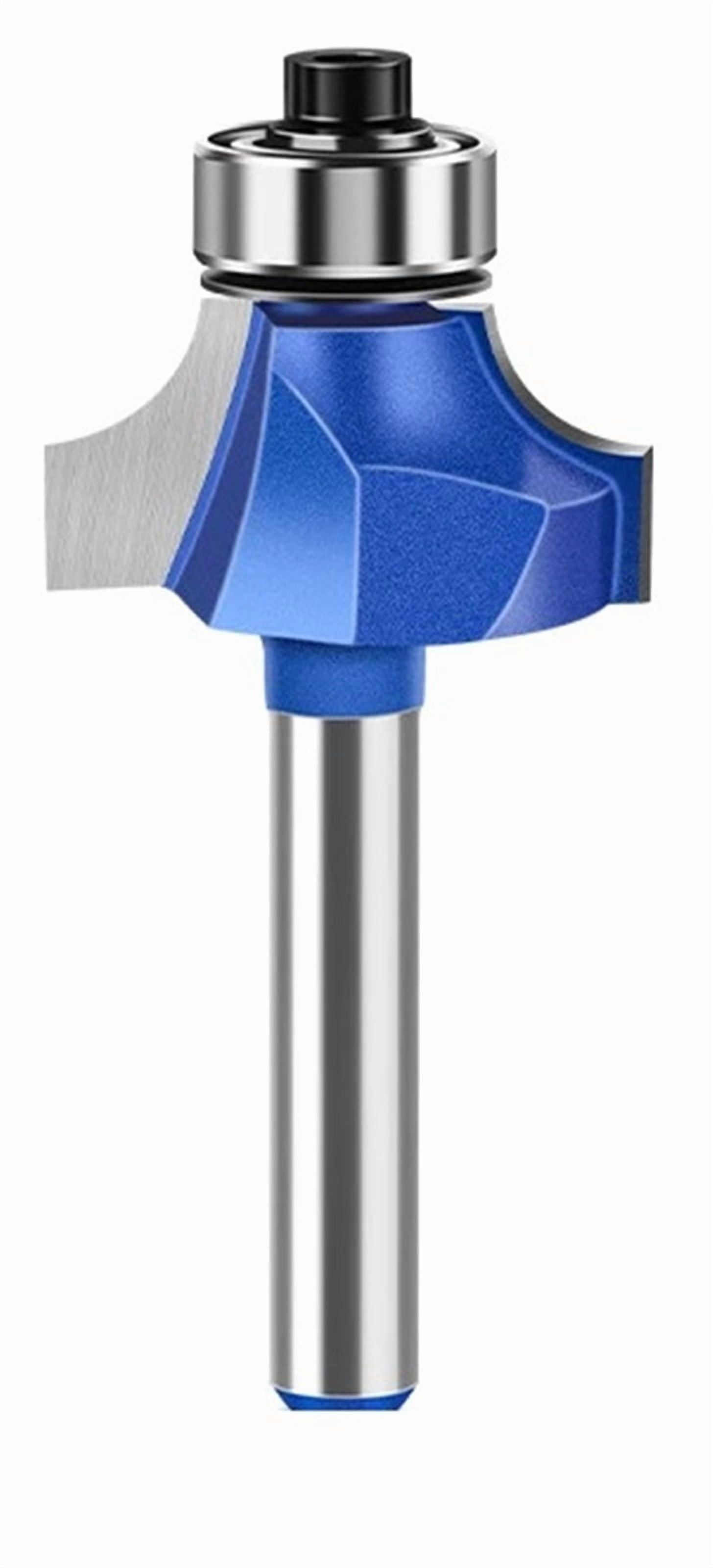 1/4 Inch Shank 6mm Shank Blue Roundover Router Bit Set Carbide Wood ...