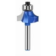 1/4 Inch Shank 6mm Shank Blue Roundover Router Bit Set Carbide Wood ...
