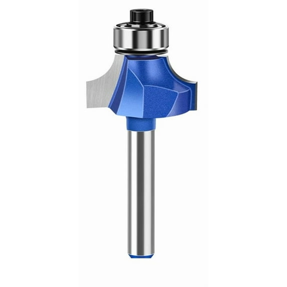 1/4 Inch Shank 6mm Shank Blue Roundover Router Bit Set Carbide Wood ...