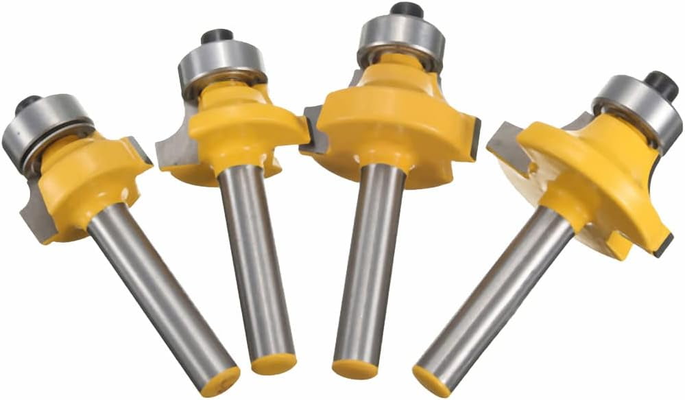 1/4 Inch Shank Round Over Edging Router Bit Set Corner Rounding Edge ...