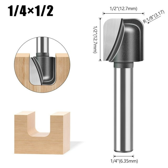 1/4 Inch Shank Router Bit Carbide Woodworking Milling Cutter For Wood ...