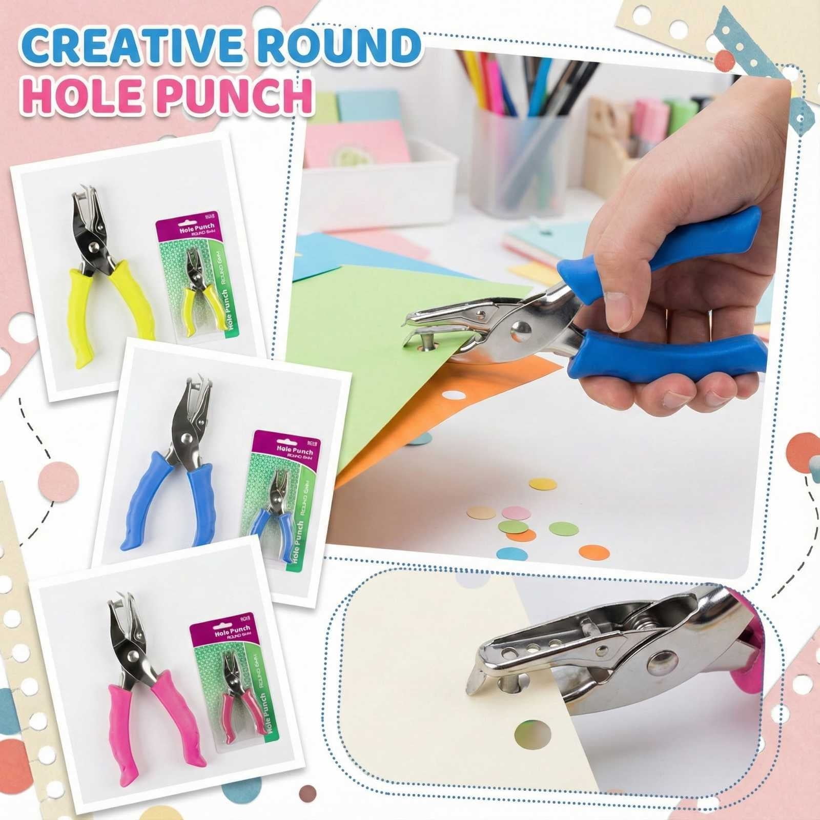 1/4 Inch Small Single Hole Punch Paper Hole Puncher Mini Hole Puncher ...