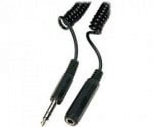 1/4-Inch Stereo Headphone Audio Cable Extender with Long 25 feet Coiled ...