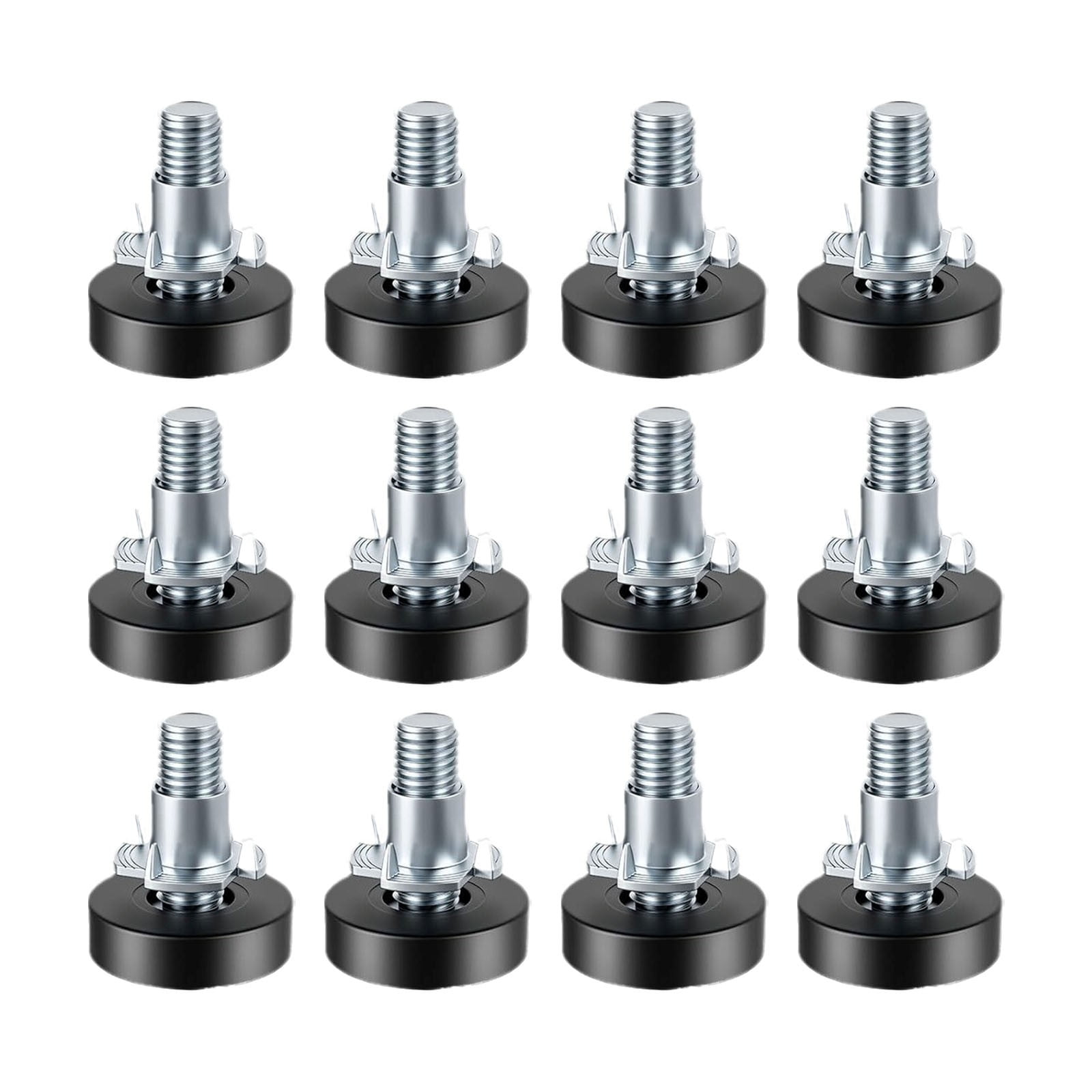 1/4 Inch Thread Furniture Leveling Feet 12 Pack Desk Legs Sofa Feet ...