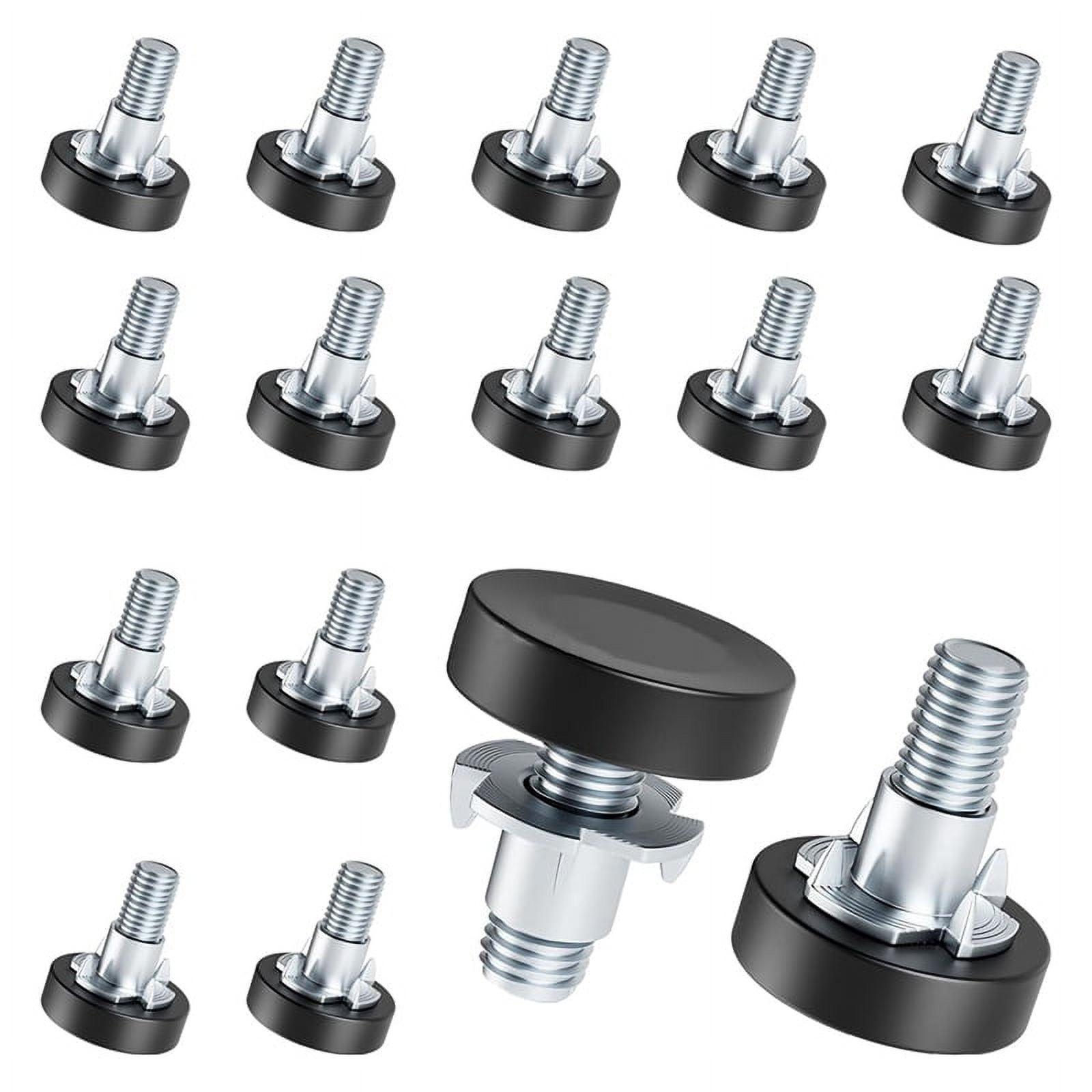 1/4 Inch Thread Leveling Feet, 16 PCS Furniture Levelers with T-Nuts ...