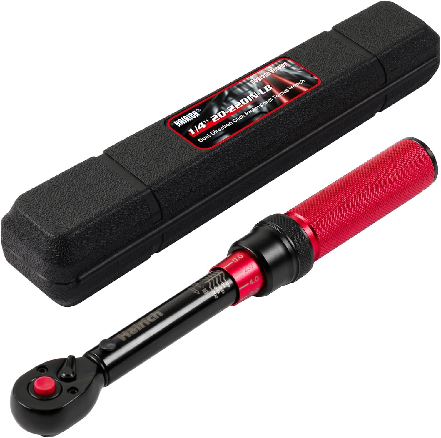 1/4-Inch Torque Wrench, Dual-direction Small Torque Wrench 20-220in.lb ...
