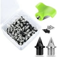1/4 Inch Track Spikes, 100 Pieces Steel Track Shoe Spikes Replacements ...