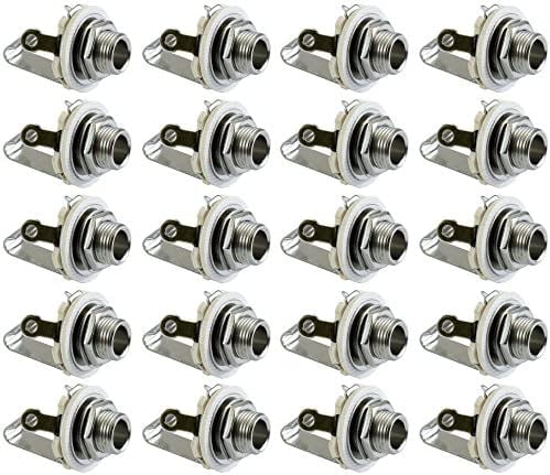 1/4" Jacks Female TS Mono Panel Mount Jack - 20 Pack$$Music - Walmart.com