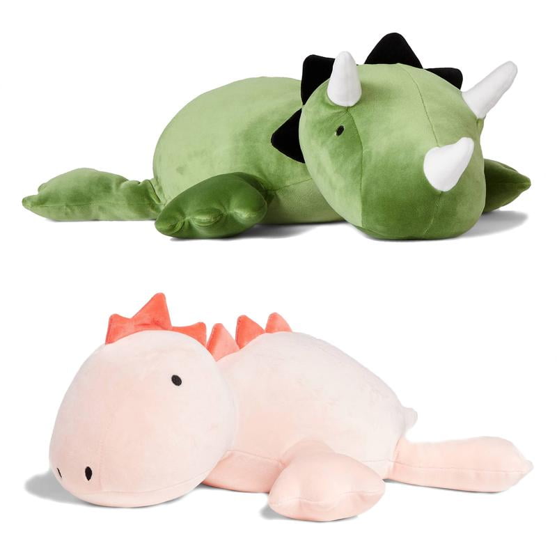 1.4 LB Weighted Stuffed Triceratops,Stegosaurus Animals Plush - 16 Inch ...