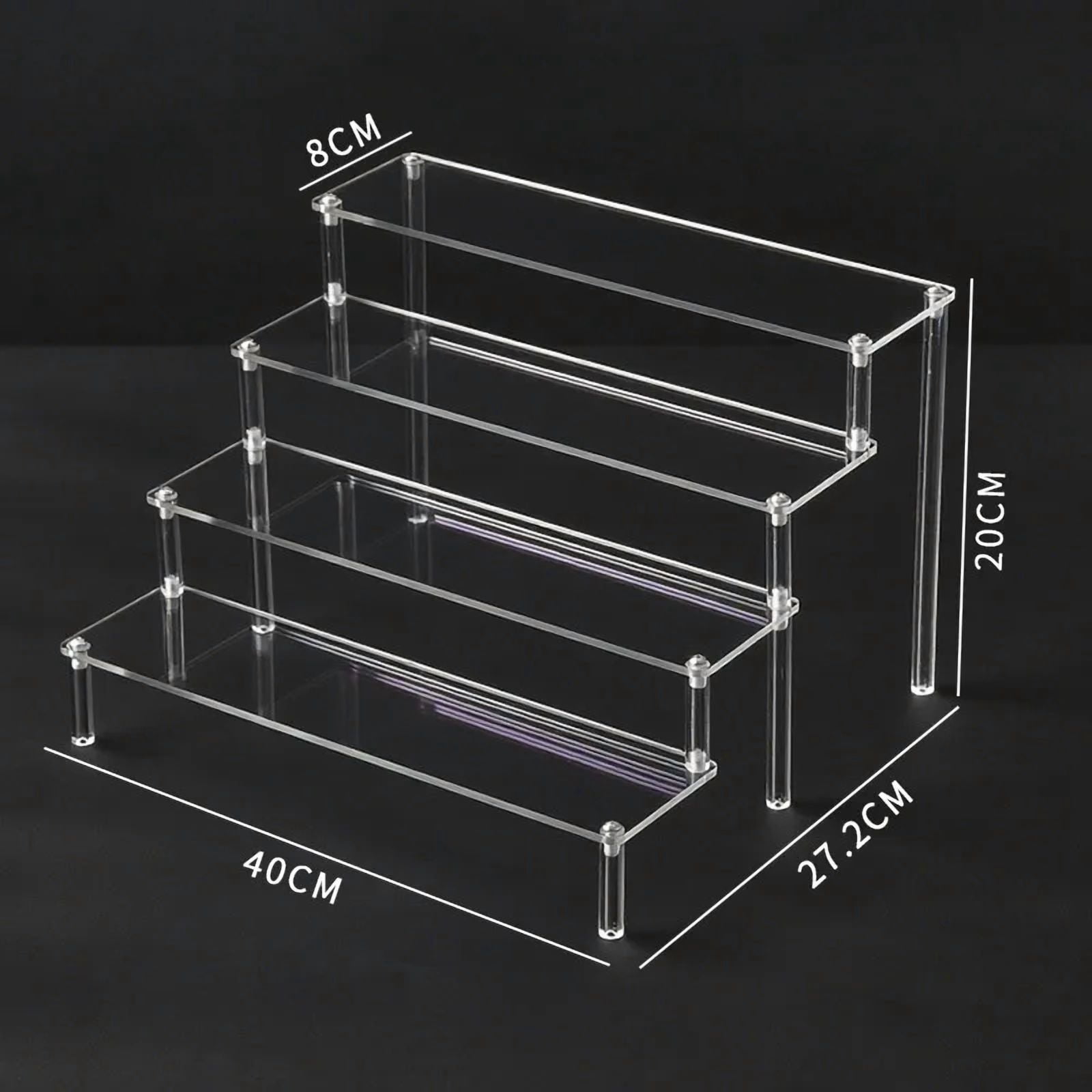 1-4 Layers Acrylic Display Stand Durable Display Rack for Cupcake ...