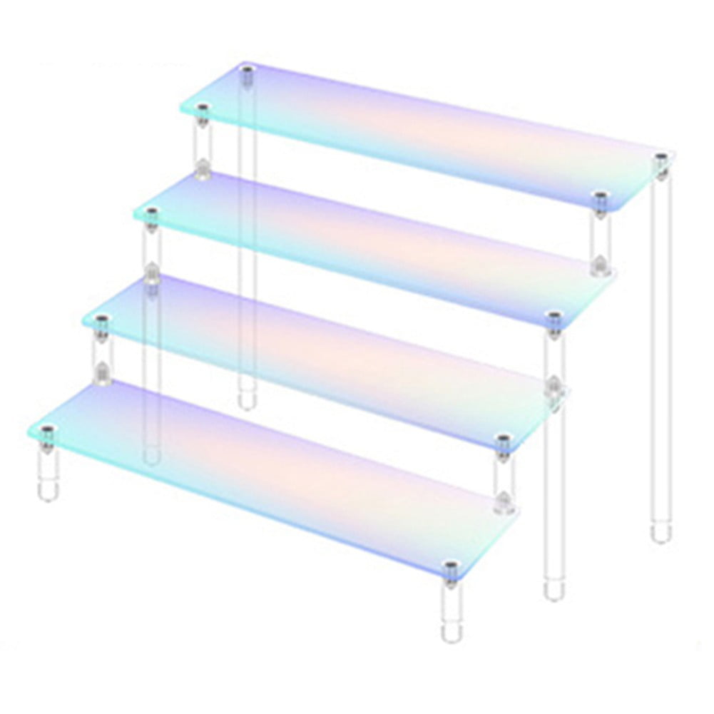 1-4 Layers Acrylic Display Stand Perfume Figurine Cake Transparent ...