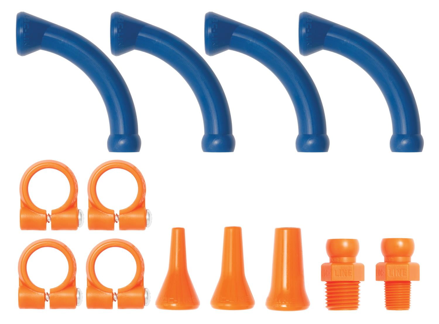 1/4" Loc-Line Extended Elbow Kit With (4) Extended Elbows &Clamps,1/8 ...