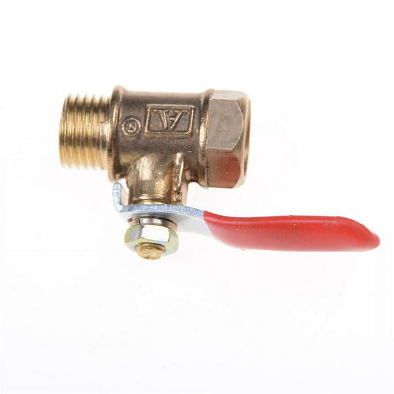 1/4'' M/F Full Port Inline Brass Water Air Gas Fuel Line Shut-off Ball ...