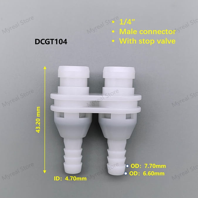 1-4 Male Connector-Double Plastic CPC Connector, Quick Disconnect ...