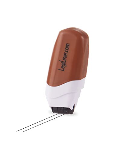 1/4" Mini Double Solid Line (Brown) College Rule Teacher Stamp – Two ...