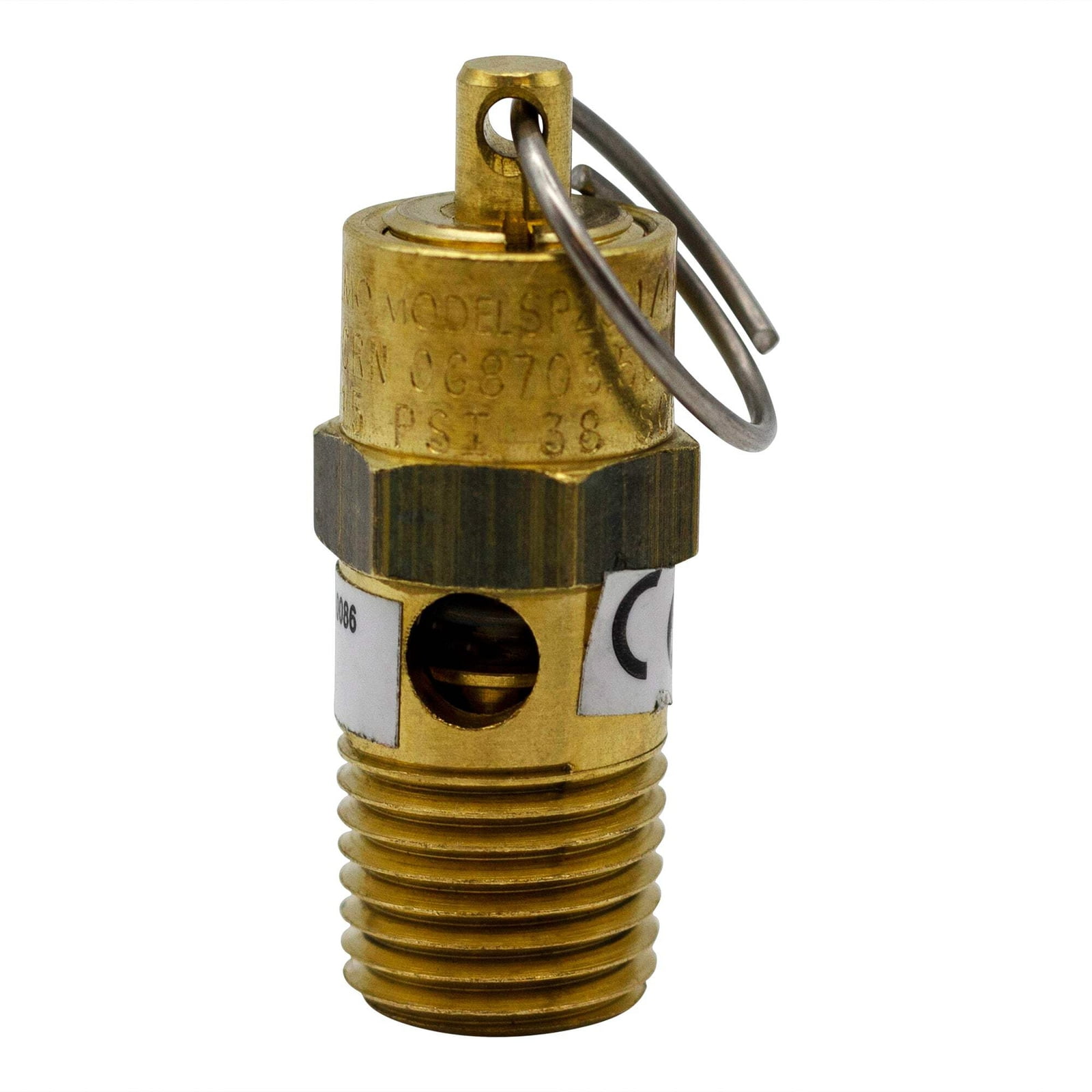 1/4" NPT 200 PSI Air Compressor Safety Relief Pressure Valve Tank Pop ...