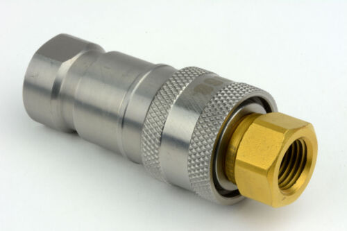 1/4" NPT Pair Coupler Hydraulic Quick Connect Poppet ISO 7241-B Fits ...