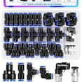 1/4" OD Push to Connect Fittings,1/4" OD Air Line Fittings,Quick ...