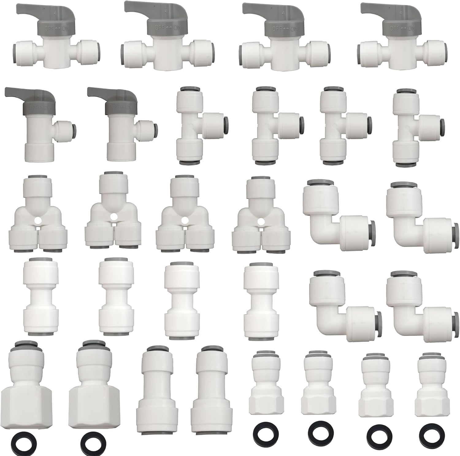 1/4" OD Quick Connect Push In to Connect Water Tube Fitting for RO ...