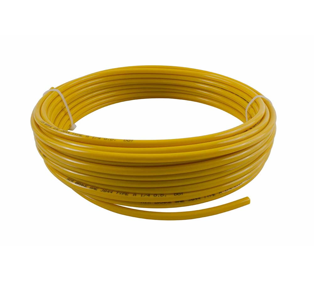 1/4" OD x 100' Yellow SAE J844 Nylon Air Brake Tubing DOT Approved ...