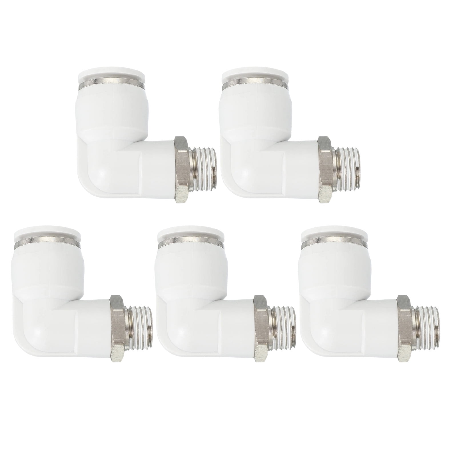 1/4"PT Push to Fitting, 5 Pack 12mm Pneumatic Air Quick Connector Male ...
