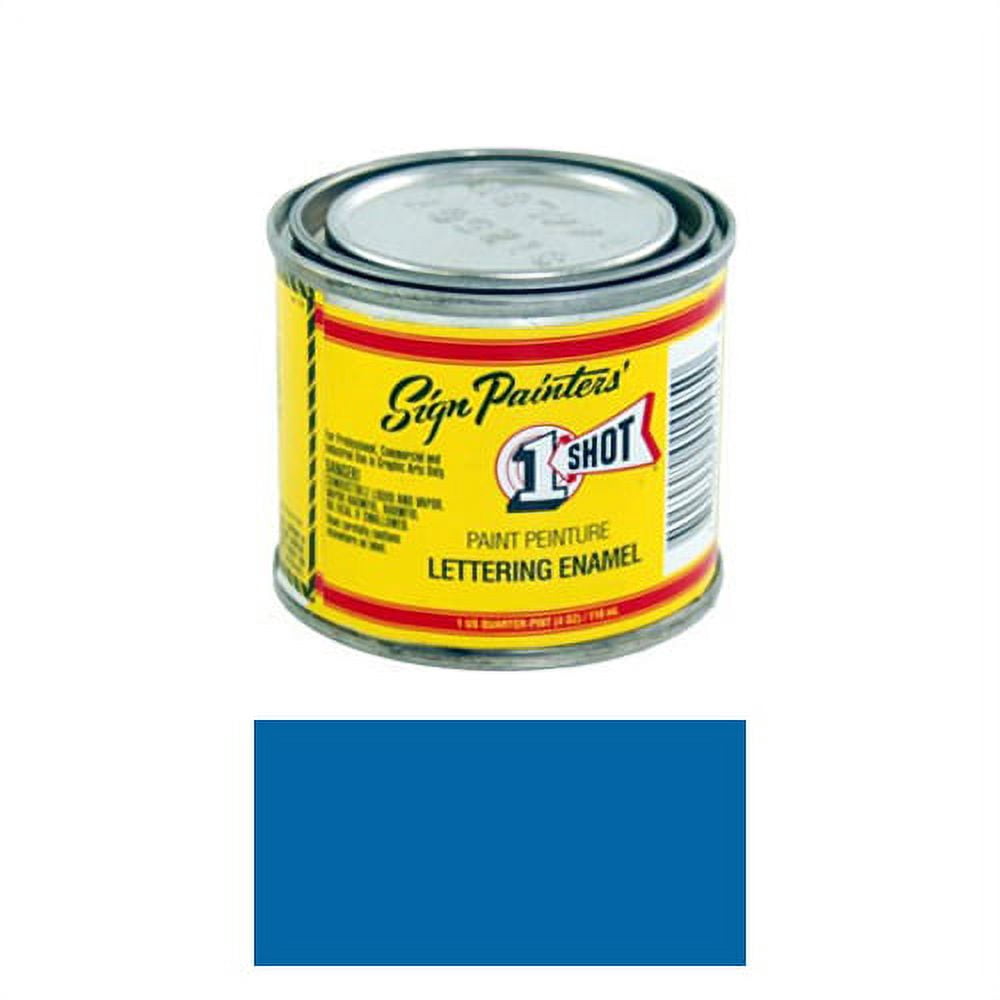 1/4 Pint 1 Shot LIGHT BLUE Paint Lettering Enamel Pinstriping & Graphic ...