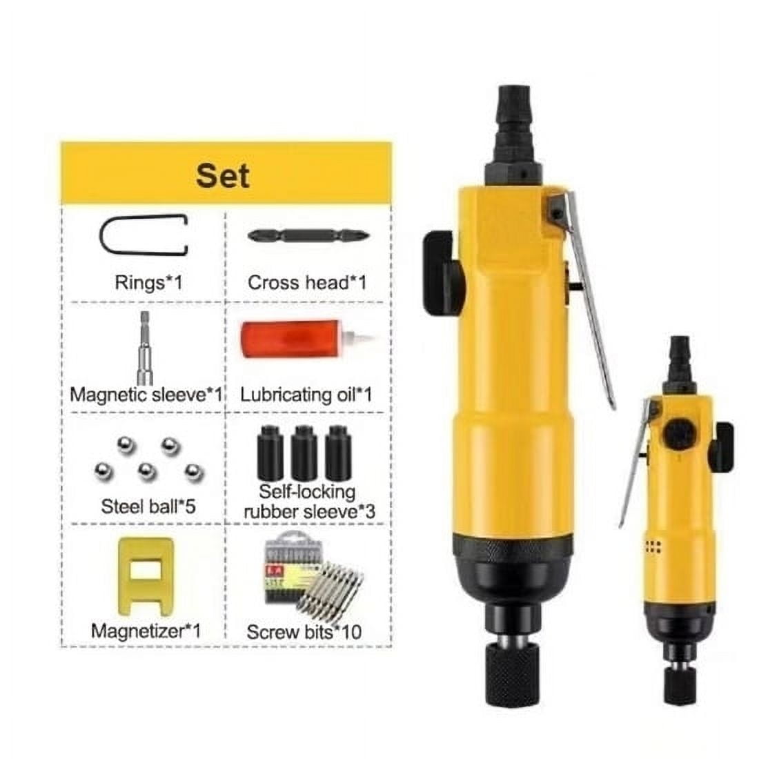 1/4" Pneumatic Air Screwdriver Reversible Type Industrial 200 Nm ...