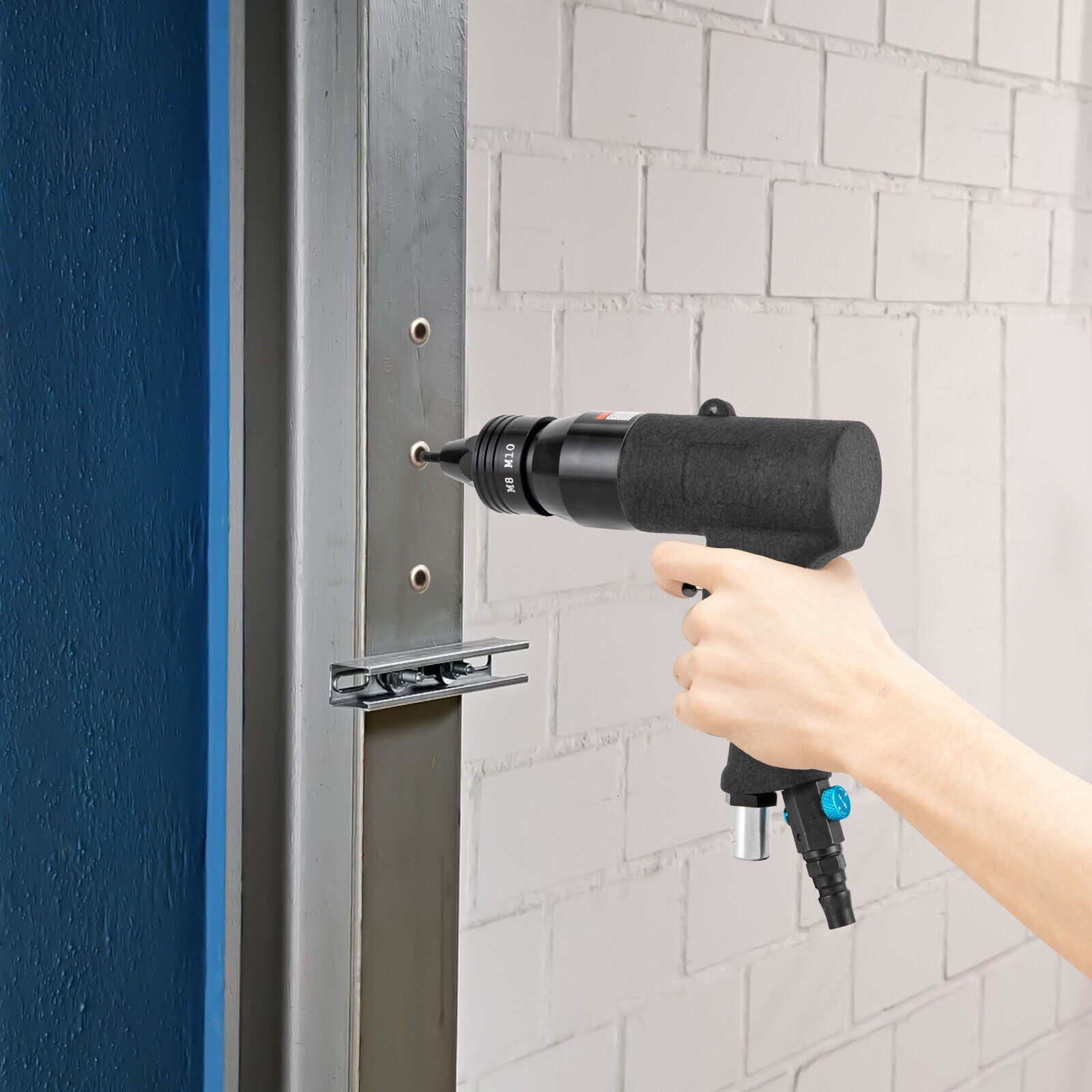 1/4" Pneumatic Rivet Nut Gun & M5, M6, M8, M10 Gun heads Pneumatic ...