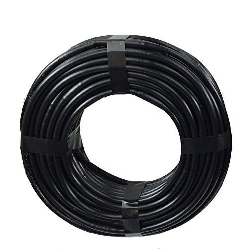 1/4" Poly Dripline 6" Spacing 0.5 GPH 100' Roll Black Drip Tubing ...
