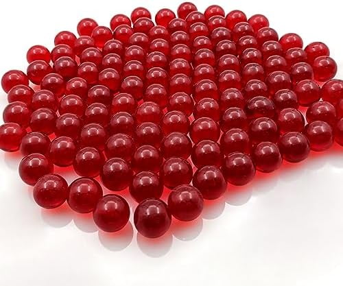1.4 Pound Red Glass Marble, 120 pcs Red Vase Fillers for Centerpieces ...