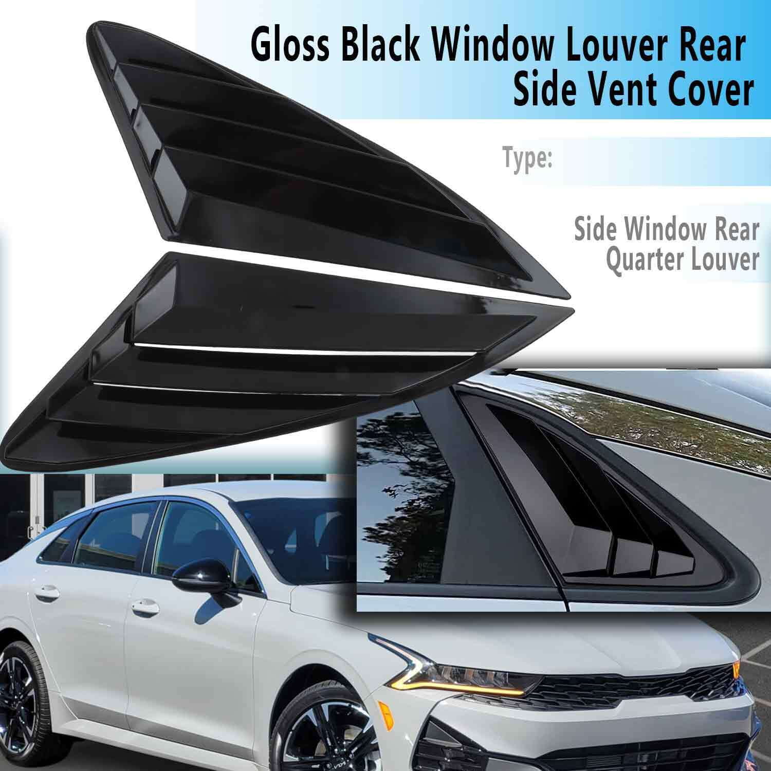 1/4 Quarter Panel Rear Left Right Louver Trim Cap for 2021 2022 2023 K5 ...