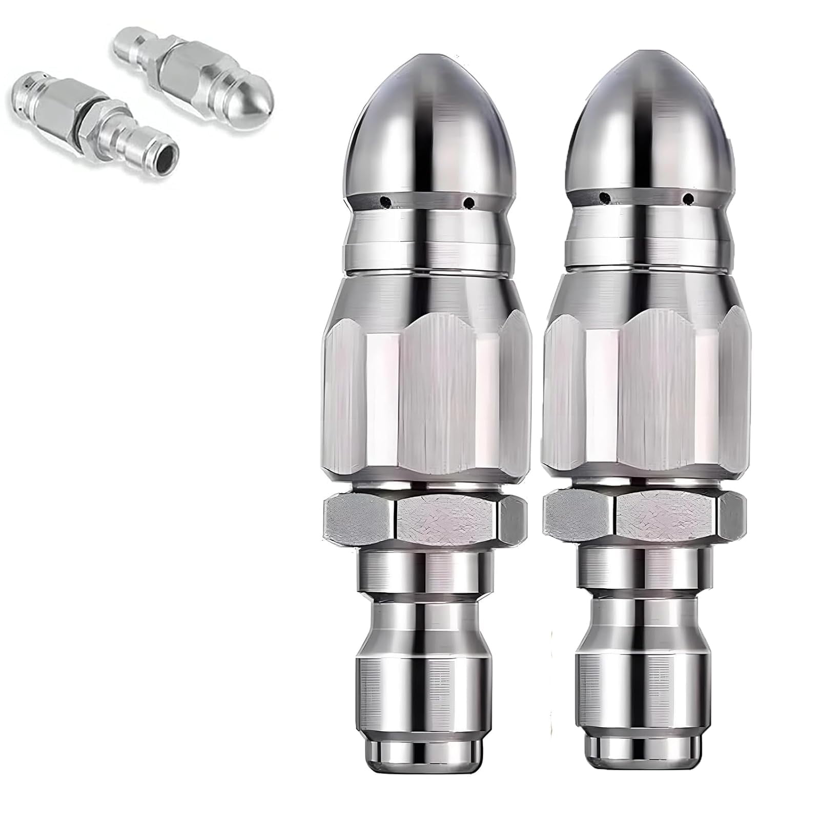 1/4" Quick Connect Stainless Nozzle Set, 2025 New 7 Holes 5800PSI High ...