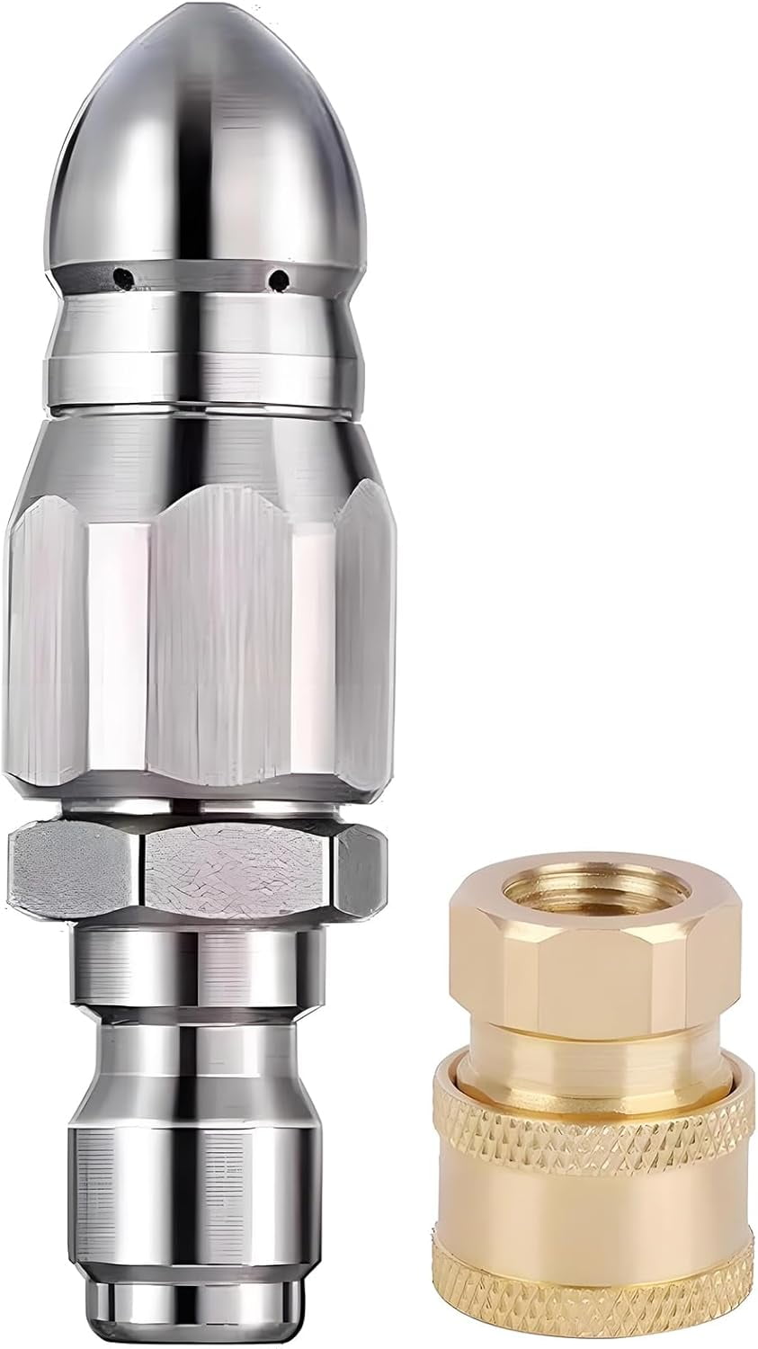 1/4" Quick Connect Stainless Nozzle Set - 2025 New 7 Holes 5800PSI High ...