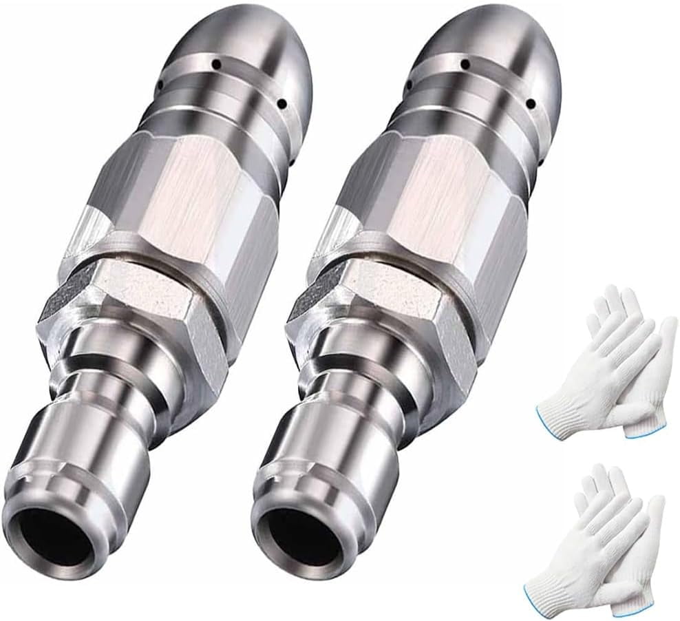 1/4" Quick Connect Stainless Nozzle Set, 2025 New 7 Holes 5800psi High ...