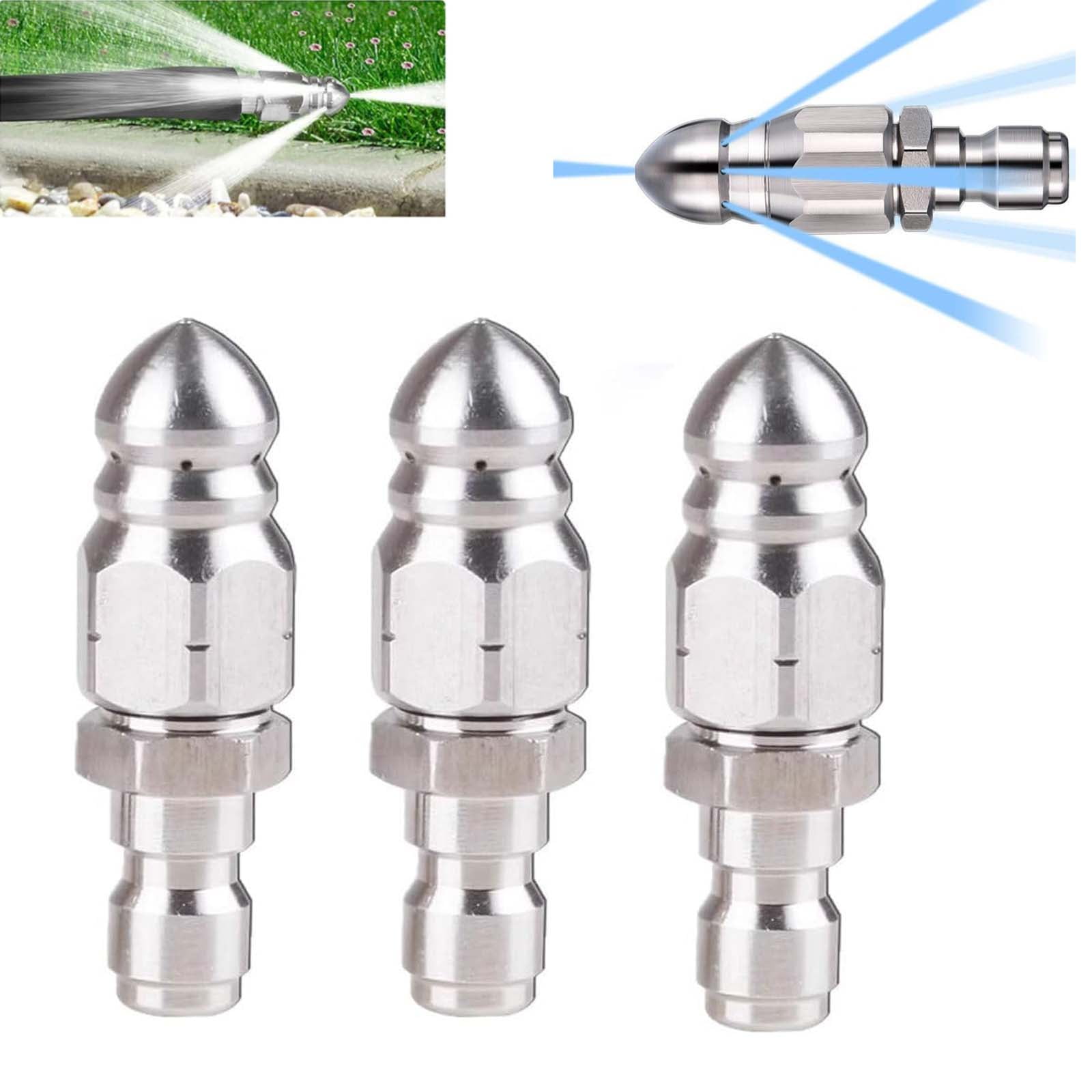 1/4" Quick Connect Stainless Nozzle Set,7 Holes 5800psi High-Pressure ...