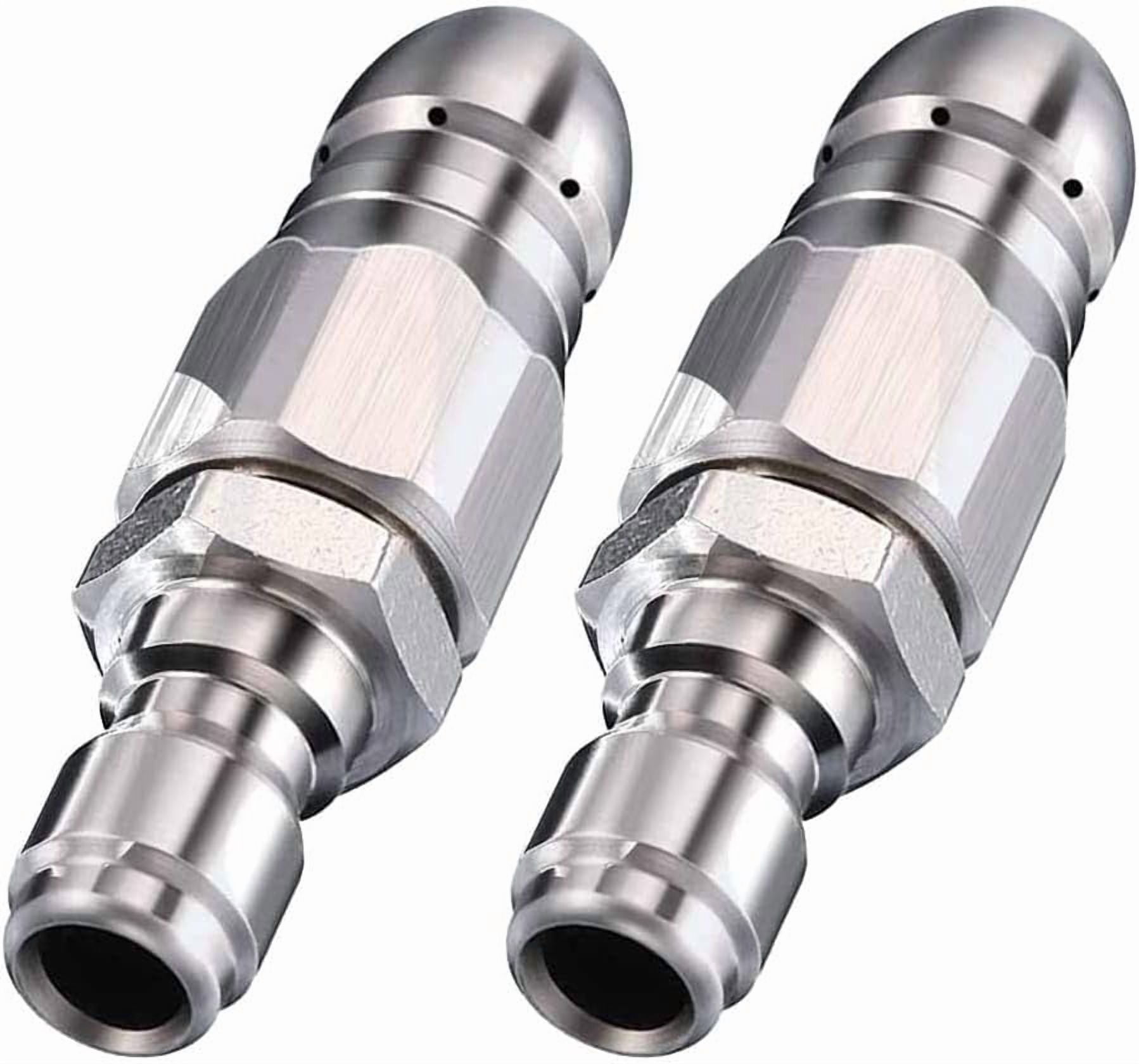 1/4" Quick Connect Stainless Nozzle Set, 7 Holes 5800psi High-Pressure ...