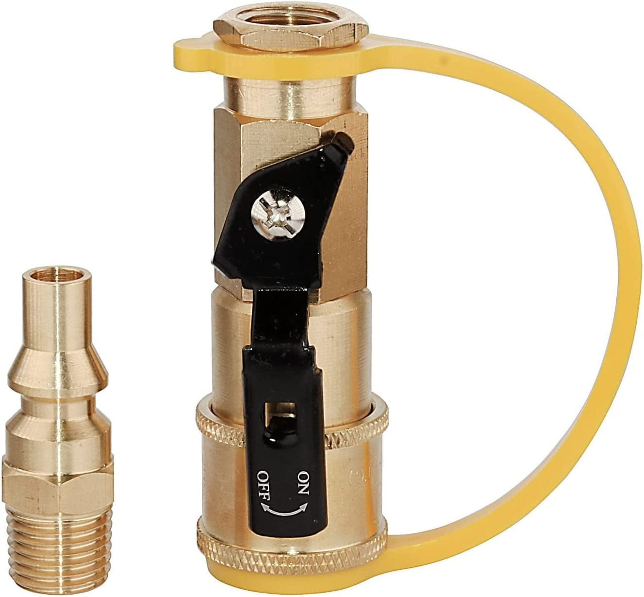 1/4" RV Propane Quick Connect Adapter for Propane Hose, Propane or ...