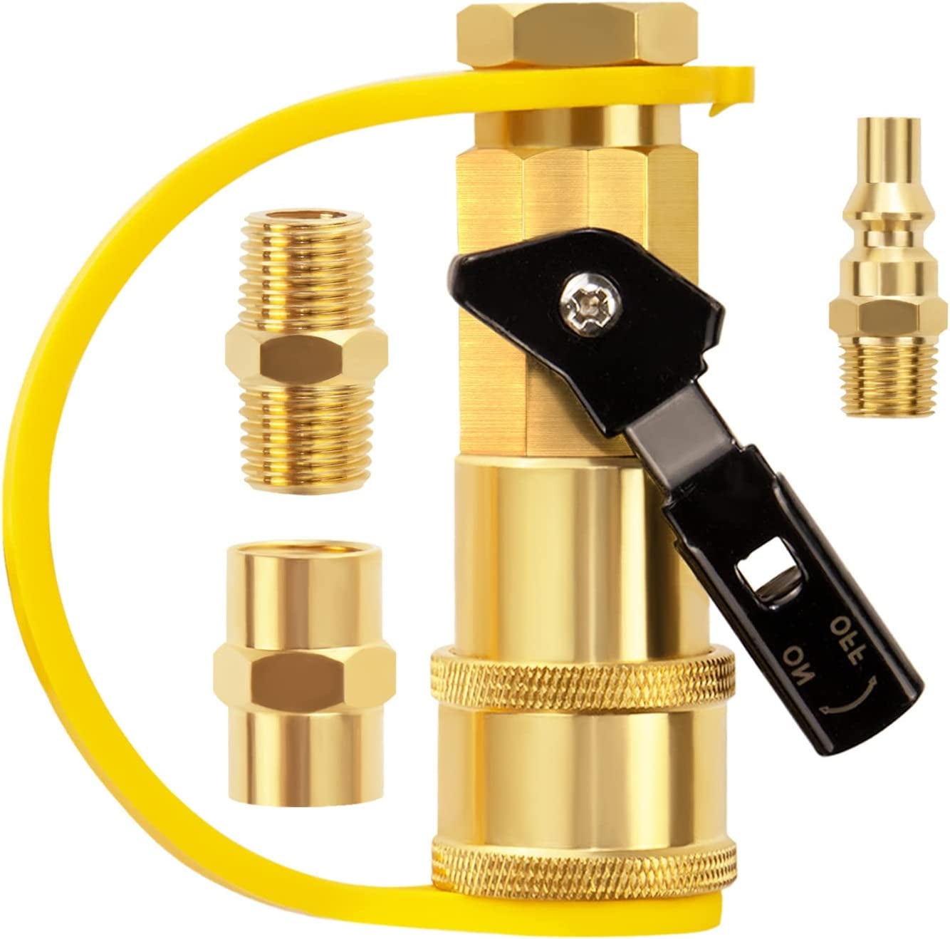 1/4" RV Propane Quick Connect Adapter for Propane Hose, Quick Connect ...