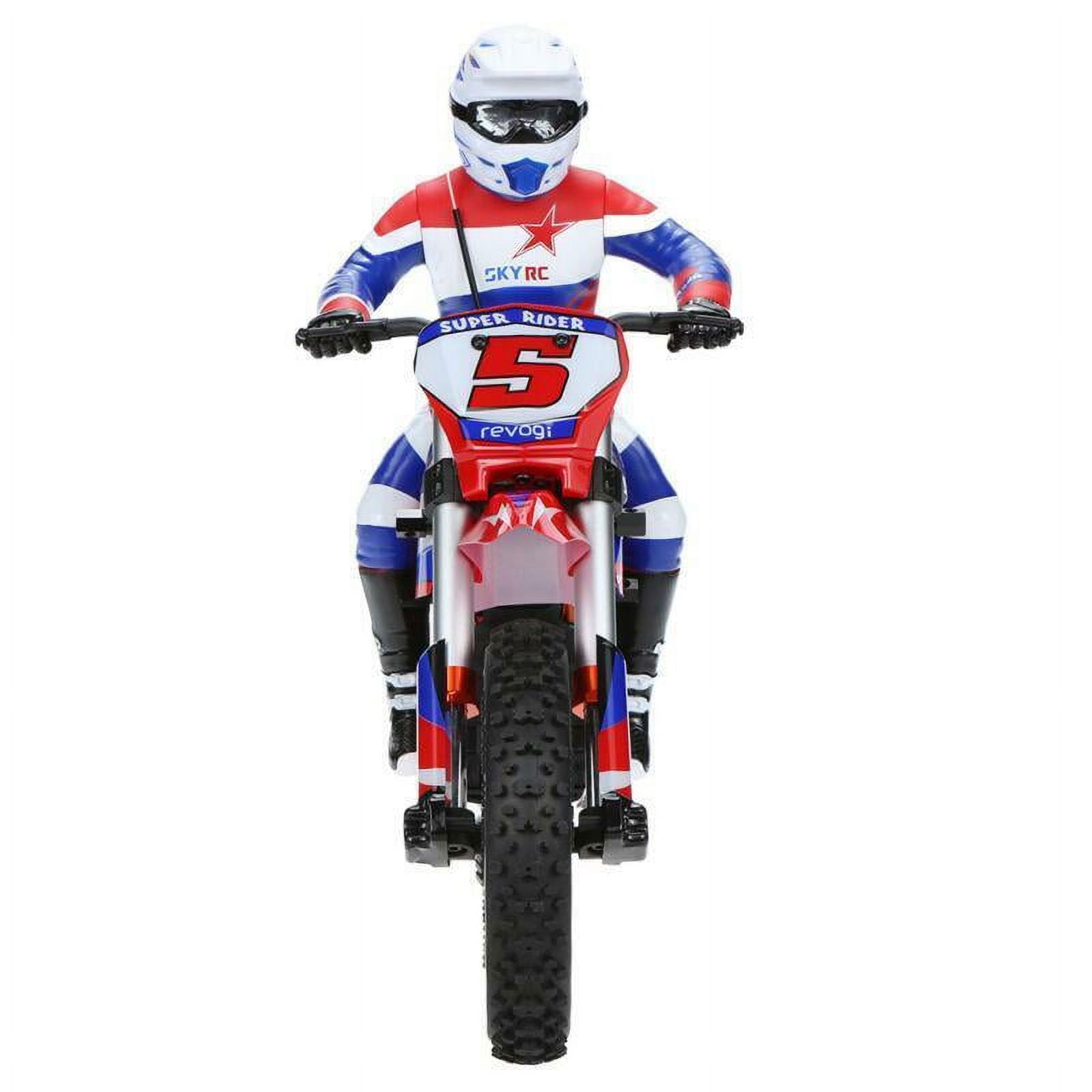 SR5 1/4 Scale Red Dirt Bike Toy, RC Motorcycle with Gyrostabilizer ...