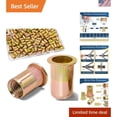 1/4 Rivet Nut, 115Pcs Carbon Steel Zinc Rivet Nuts 1/4-20, 1/4 20 ...