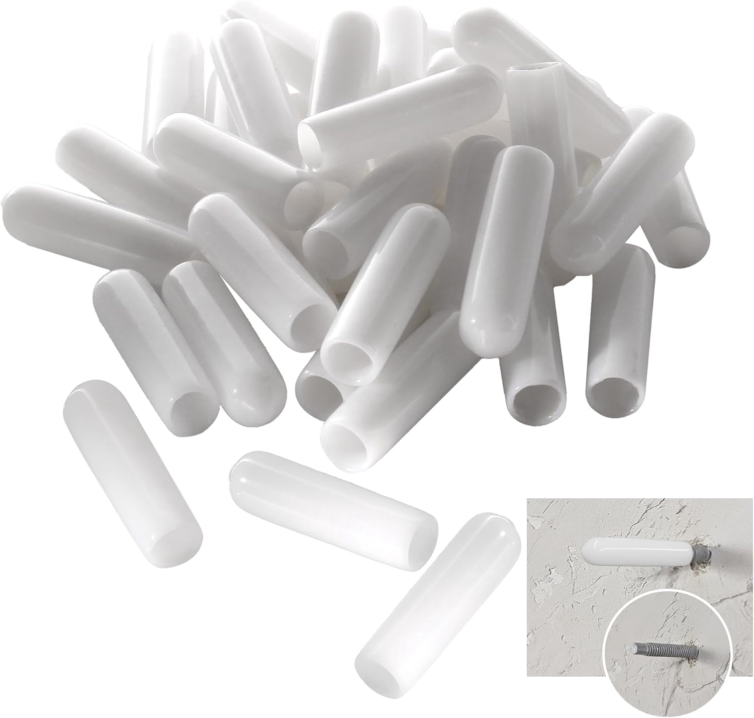 1/4" Screw Thread Protectors for Storm Hurricane Shutters Bolts White ...