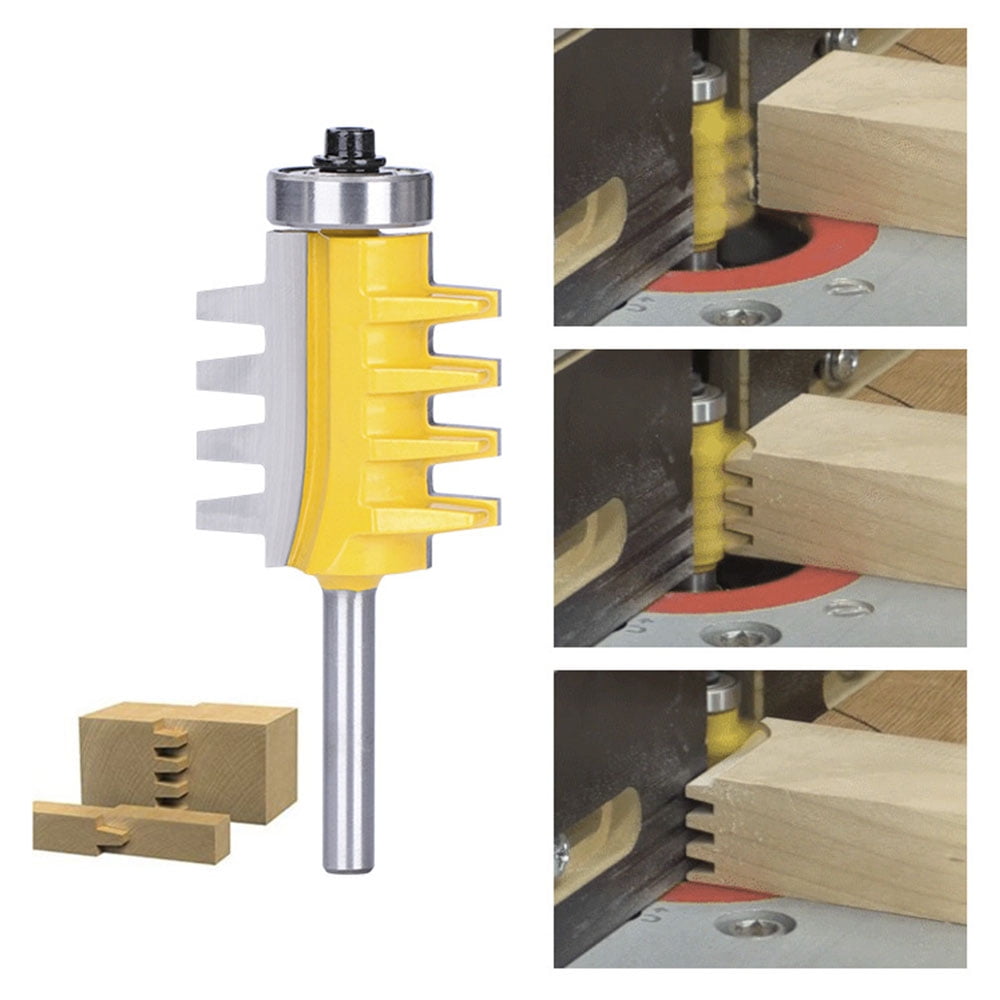 1/4" Shank Reversible Finger Glue Joint Router Bit for Woodworking ...