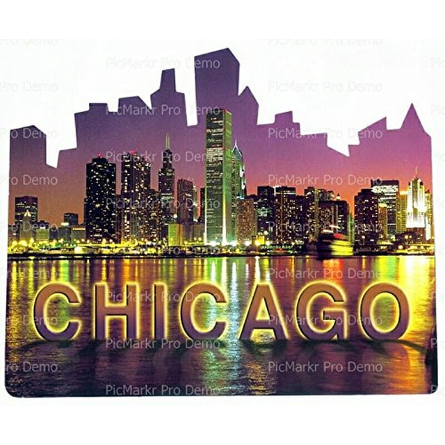 1/4 Sheet Cake - Chicago Skyline - Edible Cake or Cupcake Topper ...
