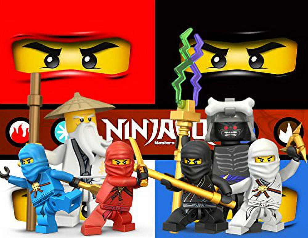 Ninjago Party Supplies - 1/4 Sheet Edible Cake Topper Image ABPID03712 ...