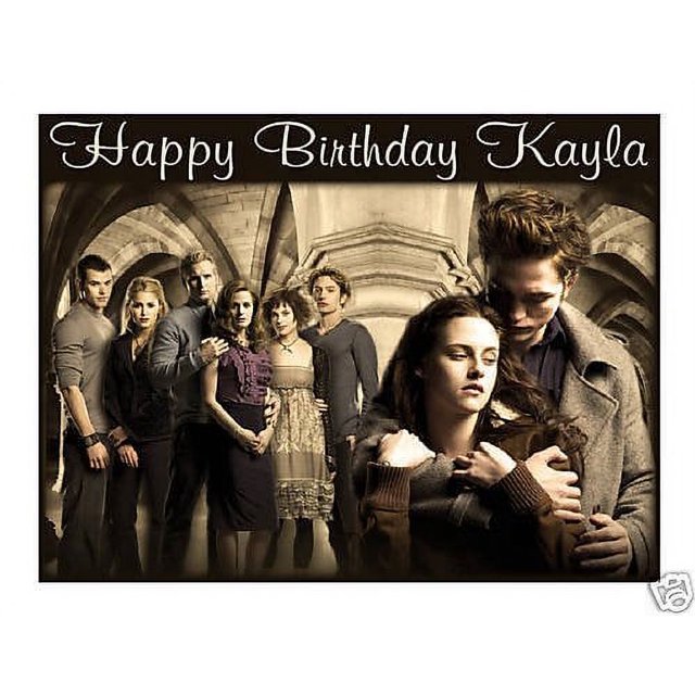 Twilight Edible Image Cake Topper, by A Birthday Place - Walmart.com