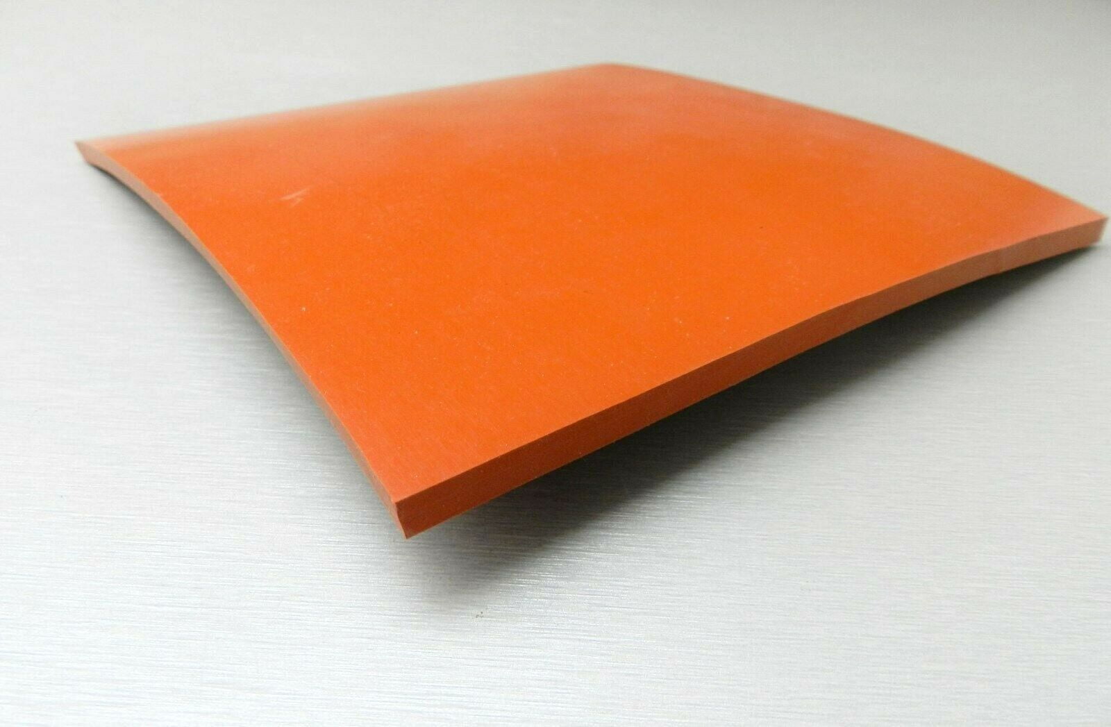 1/4" Silicone Rubber Sheet High Temp Solid Red/Orange Commercial Grade ...