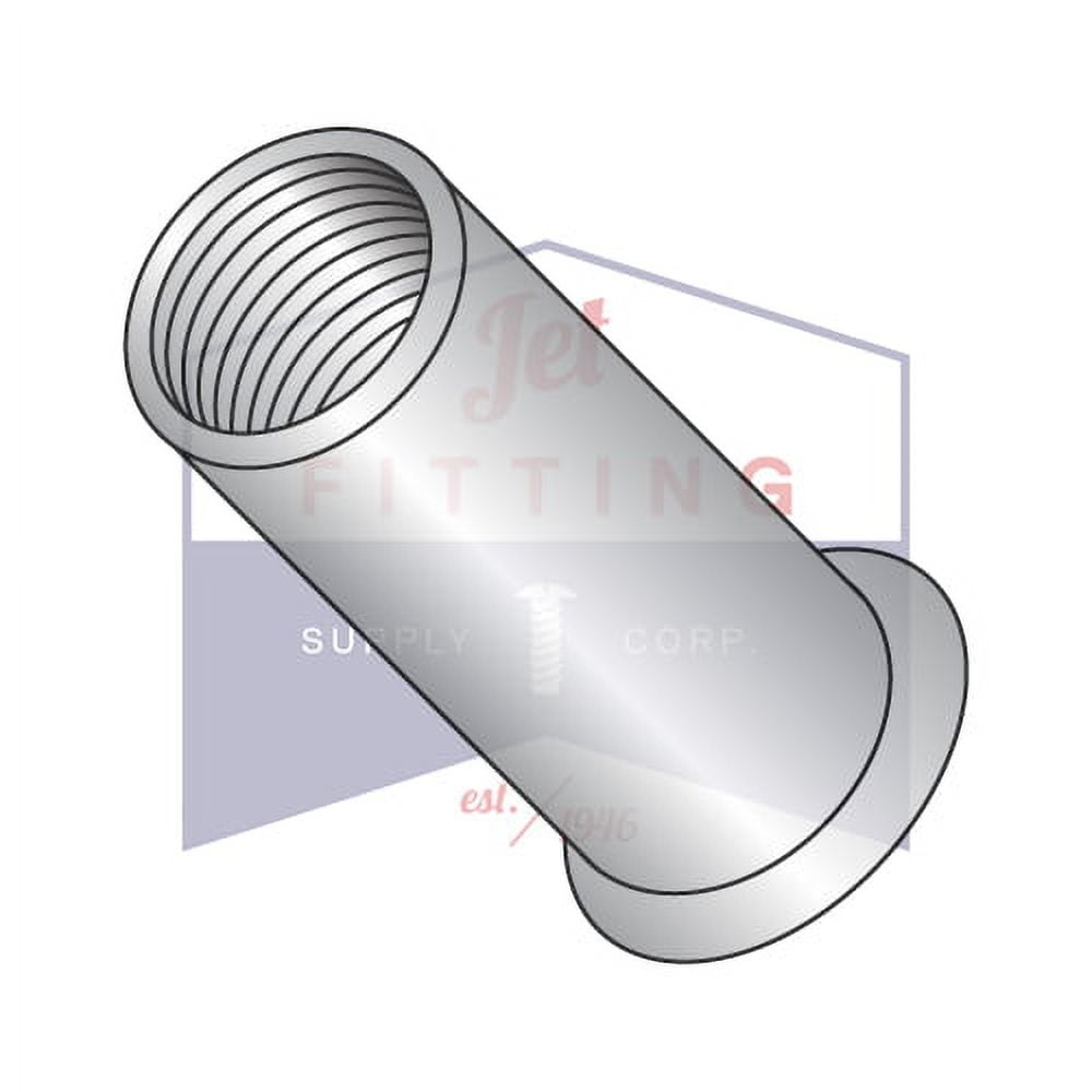 1/4" Small Flange Threaded Insert (Rivet Nut) | Non-Ribbed | Aluminum ...