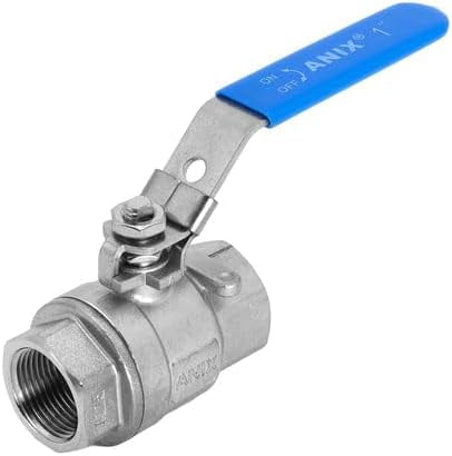 1/4" Stainless Steel 2PC Full Port Ball Valve 1000 PSI, NPT Threaded ...